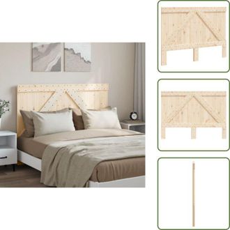 vidaXL Kopfteil 140x104 cm Massivholz Kiefer - Holz Kopfteil - Kiefernholz Kopfteil - Massives Holz Kopfteil - Bett Kopfteil - Schlafzimmer Dekoration
