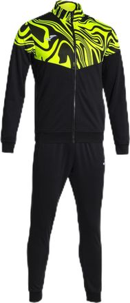 Joma Lion II Herren-Trainingsanzug, Schwarz, Neongelb, L