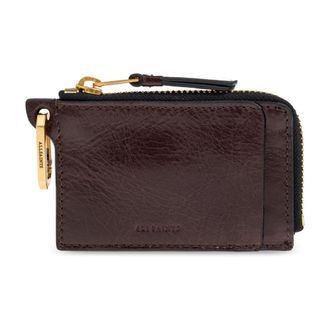 AllSaints Femme, Accessoires, Brun, Taille: ONE Size Porte-cartes en cuir Remy