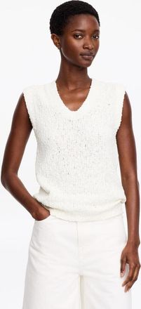 Arket Boucl&eacute;-Pullunder -Wei&szlig;