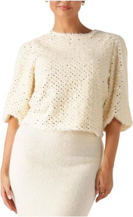 Ydence Ydence, Damen, Strickwaren, Beige, XLGr&ouml;&szlig;e