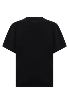 Maison Margiela Mens T-Shirt Black Cotton T-Shirts And Polos