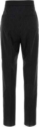 Max Mara Nero Bianco Exterior: Virgin Wool Pantaloni Trousers