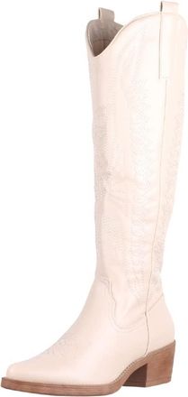 Elara Damen Stiefel Cowboy Boots Chunkyrayan F1225 Beige-37