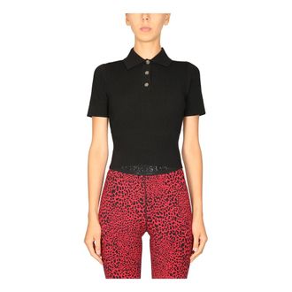 Michael Kors Polo Button Top - - Tops - Damen - Schwarzk - S