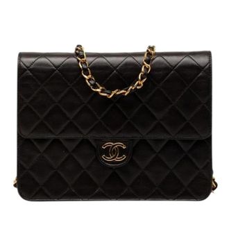 Chanel Pre-owned Quilted Lambskin Crossbody Bag - - Pre-owned - Damen - Schwarzk - ONE SIZE