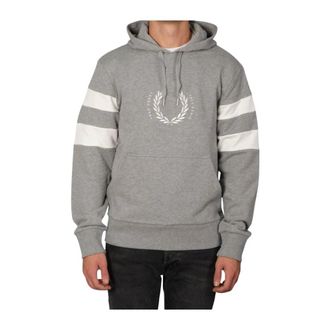 Fred Perry M4719 420 Hoodie - - Sweatshirts & Hoodies - Herren - Grau - XL