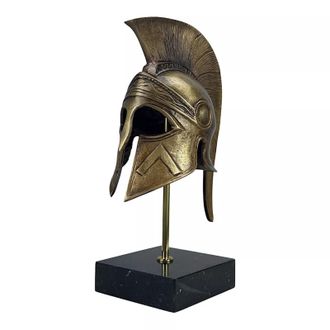 Generic Leonidas Helm K&ouml;nig Spartanischer Held antiker griechischer echter Bronze Metall Kunst Skulptur