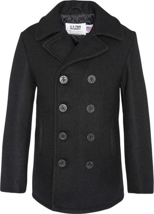 Schott NYC Caban classique - Homme - Manteaux - Bleu - Taille: XS