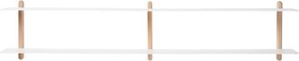 Gejst Nivo Regal C Helles Eiche - Minimalistisches Wandregal - Keine Sichtbaren Schrauben - Für Jeden Raum Geeignet - Sauberes Design,16 x 118 x 25 cm