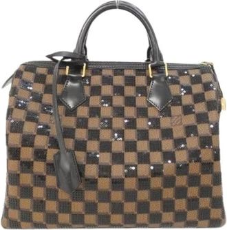 Louis Vuitton Sac Boston Damier Paillette Pre-owned - Femme - Pre-owned - Brun - Taille: ONE Size