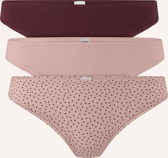 Hessnatur Hessnatur Slip Regular Cut 3er Pack rot