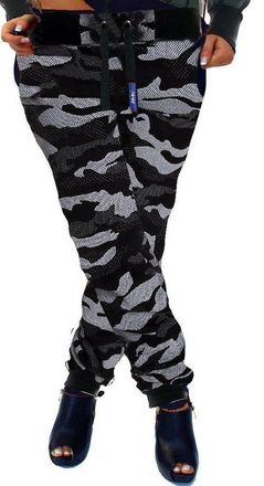 rmk Jogginghose Damen Trainingshose Fitnesshose Sporthose Camouflage Sweatpants elastischer Bund