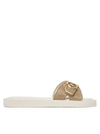Michael Kors Pantoletten 40R6MKFA1D Goldfarben