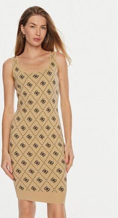 Guess Strickkleid Sarah W4BK98 Z3JD2 Beige Slim Fit