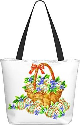 AOOEDM Oeufs de P&acirc;ques Sac &agrave; provisions pour femme 33 x 28 x 19 cm. Le cadeau parfait pour la Saint-Valentin. Cest de la Saint-Valentin pour maman, fille, &eacute;p