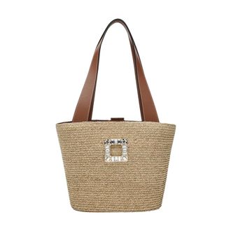 Roger Vivier Femme, Sacs, Beige, Taille: ONE Size Viv Skate Small