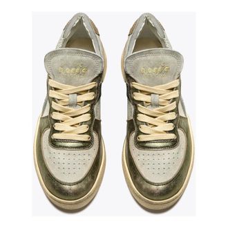 Diadora Femme, Chaussures, Multicolore, Taille: 38 EU MI Basket Row Cut Metal Pigskin Used