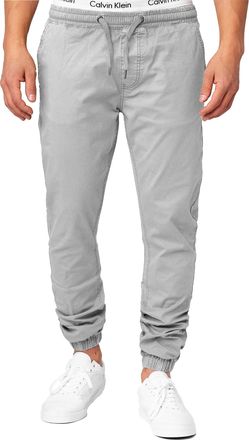 Indicode Herren Fields Stoffhose mit 4 Taschen | Stretch Hose Herrenhose für Männer Lt Grey, XXL
