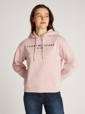 Tommy Hilfiger Kapuzensweatshirt MDRN REG CORP LOGO HOODIE mit gesticktem Logo-Schriftzug