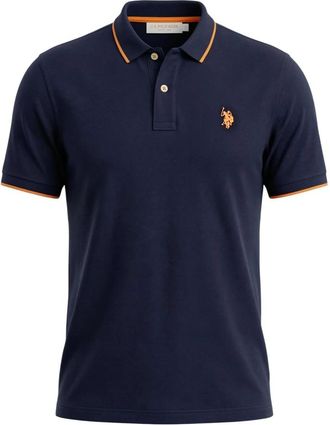 U.S.Polo Association U.s. Polo Assn., Homme, Tops, Bleu, Taille: L Polo &agrave; Manches Courtes