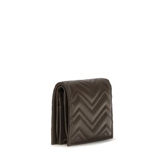 Gucci Womens Brown Lamb Ovis Aries Wallet