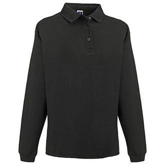 Russell Athletic Europe - Sweatshirt avec col et boutons - Homme (M) (Noir)