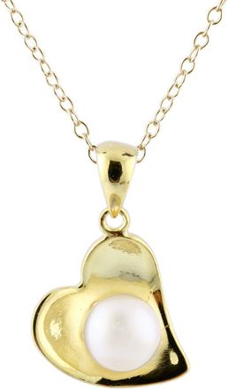 Bella Pearls Damen - 925 Sterling-Silber rhodiniert Silber Flach China-Zuchtperle