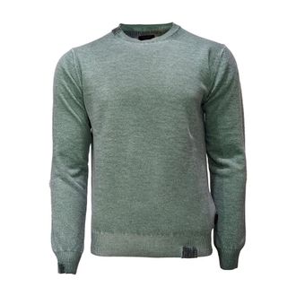 Bob Homme, Pulls, Vert, Taille: M Pull en laine bouillie à col rond vert