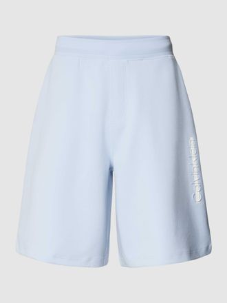 Calvin Klein Regular Fit Sweatshorts im unifarbenen Design