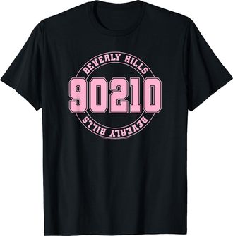 BEVERLY HILLS 90210 Collegiate Mirrored Image Logo T-Shirt