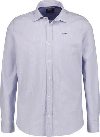 N.Z.A. Herren Hemden blau Baumwoll-Stretch
