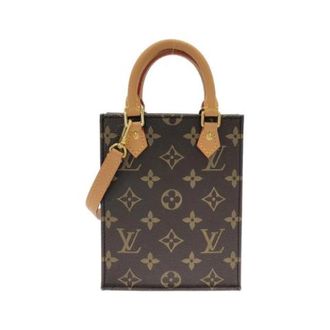 Louis Vuitton Pre-owned Petit Sac Plat Monogram Umh&auml;ngetasche - - Pre-owned - Damen - Braun - ONE SIZE