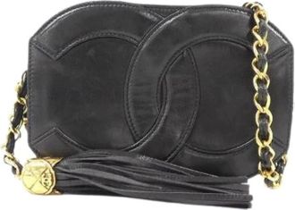 Chanel Sac bandouli&egrave;re Vintage Pre-owned - Femme - Pre-owned - Noir - Taille: ONE Size