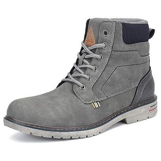 Mishansha Bottines Lacets Homme Impermeables Bottes Neige Gris GR.44