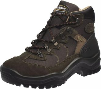 Grisport Unisex-Stiefel für Trekking und Stadt, verstärkt, wasserdicht, Gritex - rutschfest 4S, Modell 2024/25, Dunkle Oliven Wildleder, 38 EU