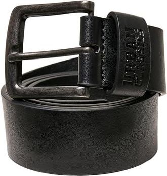 Urban Classics Ceinture Simili-Cuir Recyclée Unisexe Ceinture noir L-XL 100% Polyester
