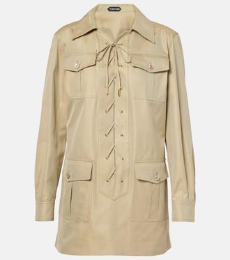 Tom Ford T-shirt Safari en coton et soie