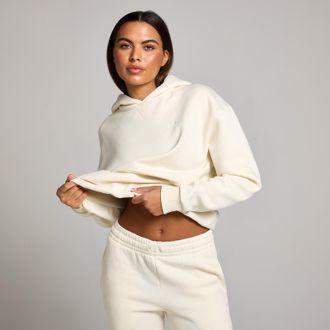 MyProtein Sweat &agrave; capuche oversize MP Basics pour femmes - Cr&egrave;me clair - S