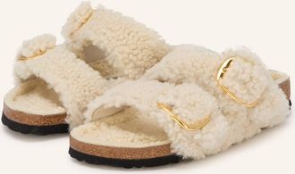 Birkenstock Pantoletten Arizona Big Buckle Fur beige