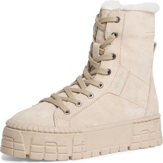 Tamaris Damen Schnürstiefel Leder Winter gefüttert; ANTELOPE/braun; 36 EU