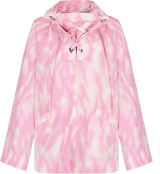 Ganni Blouse Crispy Shell Rose