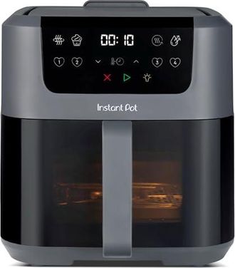 Instant Pot Friteuse à air chaud Instant Pot Vortex Compact Truffle, panier de 5 litres, taille familiale 4 en 1 Friture à air chaud, séchage, cuisson, réchauffag