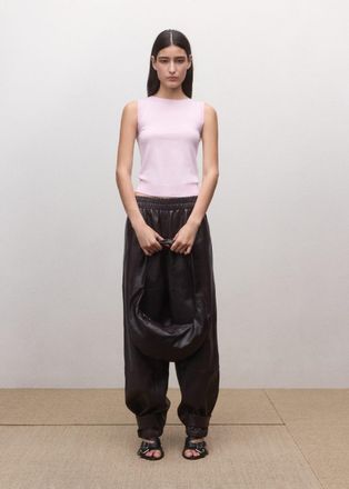 Mango Tailliertes Top aus 100 % Wolle rosa - Damen - XS - MANGO