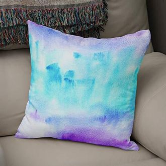 Bonamaison Le Jardin du Lin Kissen Zierkissenbezug Kissenbezug, Aquarell-Thema Dekoration, Für Zuhause Autos Büro Sofa Wohnzimmer Couch Schlafzimmer Dekor, 50x50