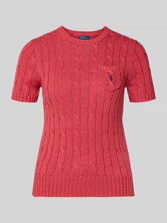 Polo Ralph Lauren Slim Fit Kurzarmpullover mit Label-Stitching