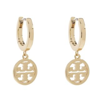 Tory Burch Femme, Accessoires, Jaune, Taille: ONE Size Boucles doreilles Miller Huggie