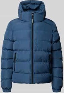 Superdry Steppjacke mit Label-Stitching und Kapuze