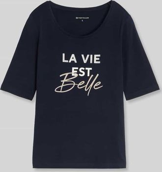 Tom Tailor Regular Fit T-Shirt aus Baumwoll-Mix