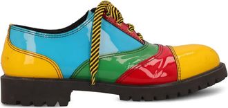 Moschino derbies à design patchwork - Jaune